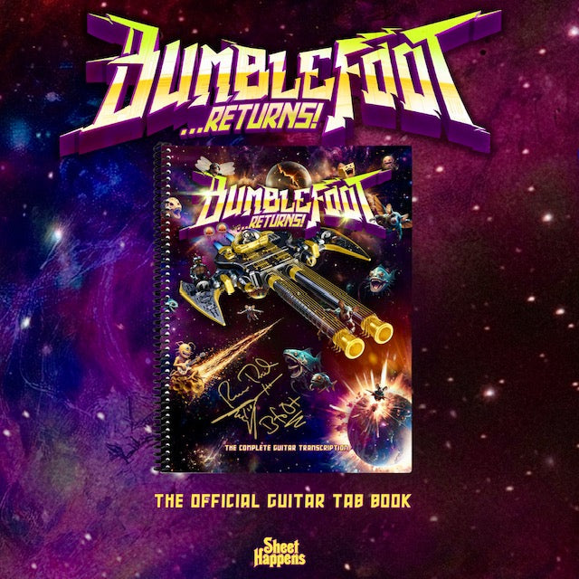 'BUMBLEFOOT ...RETURNS!' TRANSCRIPTION BOOK & BACKING TRACKS!! – Bumblefoot