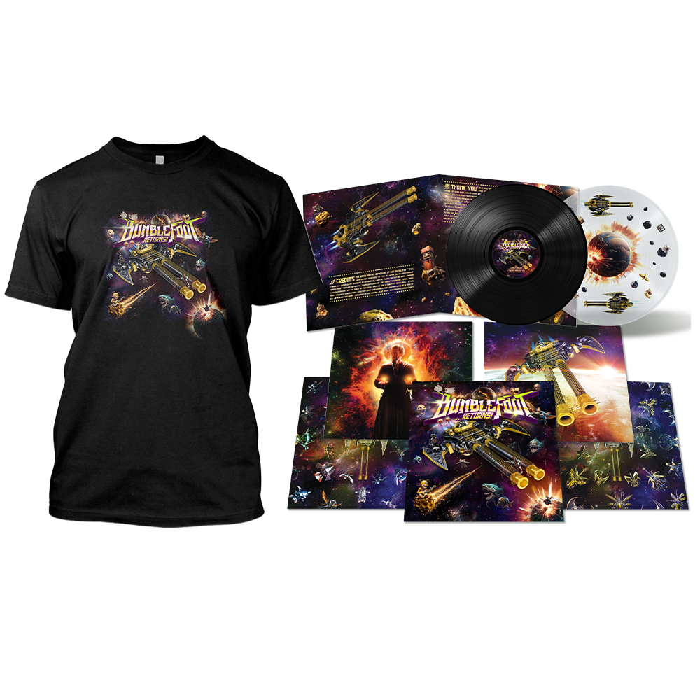 ...Returns! Vinyl + Shirt Bundle – Bumblefoot